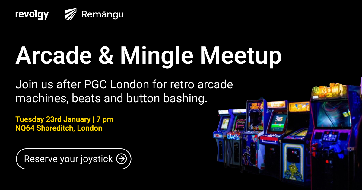 Arcade & Mingle Meetup London | Revolgy